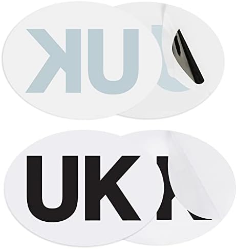 UK Oval Sticker for Cars, Vans, Trucks - Self-adhesive UK sticker - UK ...