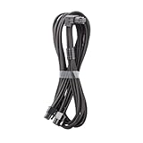 ・ブランド:CableMod・製造元:CableMod・モデル:RT-Series Pro ModMesh B 16-8P 90° 60cm・製造元/メーカー部品番号:CM-PRTS-16P2-RBN60KK-5PK-R-SS・EVGA G...