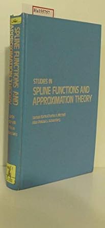 Studies in Spline Functions and Approximation Theory: اشتري اون لاين بأفضل الاسعار في مصر - سوق ...