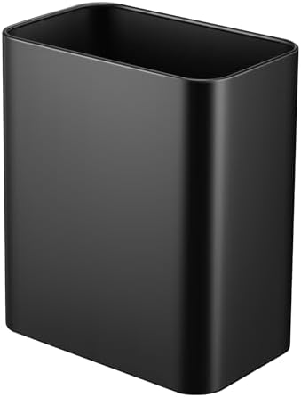 Amazon.com: mDesign Square Shatter-Resistant Plastic Small Trash Can ...