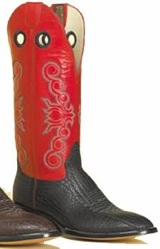 Amazon.com | Hondo Boots Black Bullhide Leather Cowboy Boots | Western