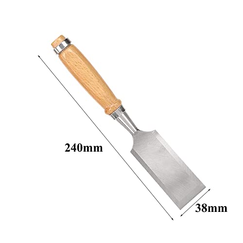 38mm Construction Wooden Handle Flat Chisel Wood Carving Tools Wood ...