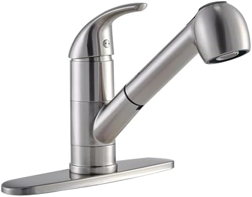 Ufaucet Stainless Steel Kitchen Faucet Brushed Nickel,Small Single ...