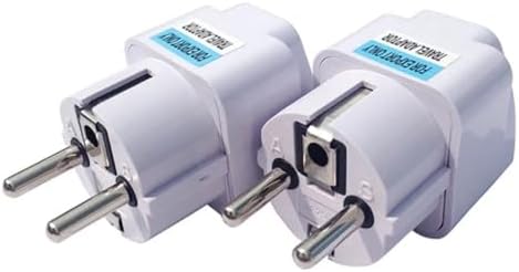 Amazon.com: 2 Pack European Travel Adapter Plug for European Outlets ...