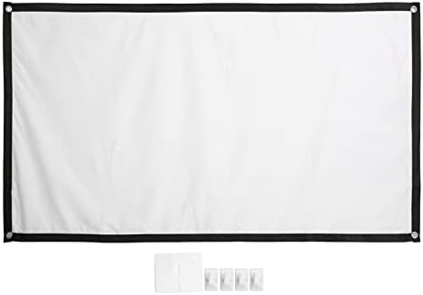 Amazon.com: 60 Inch Projector Screen 16:9 HD Foldable Wrinkle Free ...