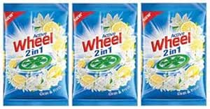 Active Wheel Wheel Active 2 In 1 Detergent Powder 1Kg [Pack Of 3 ...