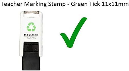 Teacher Marking Stamp - Green Tick 11mm : Amazon.co.uk: Stationery ...