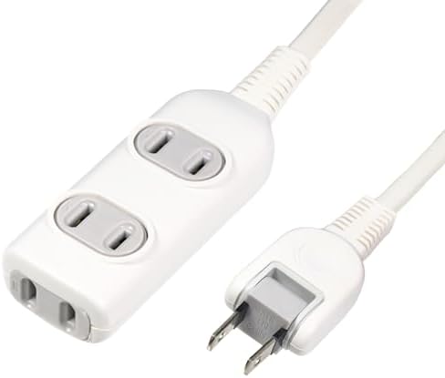 Amazon.co.jp: エルパ (ELPA) EDLP コード付 タップ 3個口 2m 電源タップ 延長コード LPT-302N(W) ホワイト : DIY・工具・ガーデン