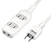 Amazon.co.jp: エルパ (ELPA) EDLPコード付タップ 電源タップ 延長コード 125V 3m 3個口 ホワイト LPT-303N(W) : パソコン・周辺機器