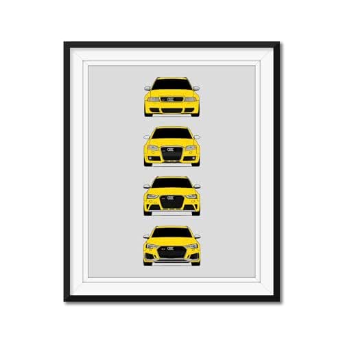 Amazon.com: Custom Car Posters Handmade Poster compatible with Audi RS4 ...
