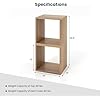 Amazon.com: Giantex 2 Cube Bookshelf Organizer, 2-Tier Stackable Cube ...