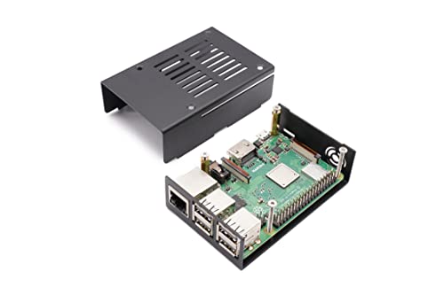 KKSB Raspberry Pi 3 Case | Black Raspberry Pi Metal Enclosure – BigaMart