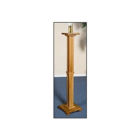 Amazon.com: Wood Walnut Church Paschal Candleholder Candle Stand Easter ...