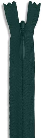 Amazon.com: 24 Inch Green Invisible Zipper - Non Separating Nylon ...