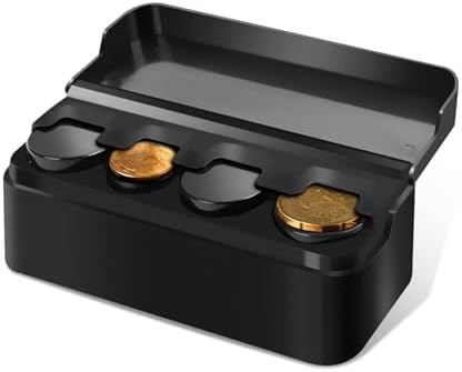 Amazon.com: PACLVIO Coin Holder for Car, Portable Mini Change Storage ...