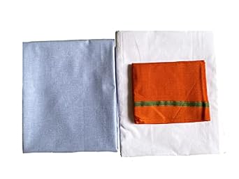 Buy Pearl Fab Cotton Kurta-Dhoti-Gamcha Set for Pandit, Men ...