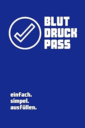 Amazon.com: Blutdruck Pass: DIN A5 • Blutdruck Kalender • EKG ...