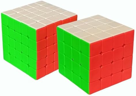 Generic 4x4 & 5x5 Speed Cube Combo – Stickerless, Multicolor, Plastic ...