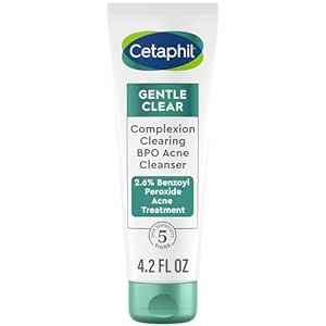 Amazon.com: Cetaphil Gentle Clear Complexion-Clearing BPO Acne Cleanser with 2.6% Benzoyl ...