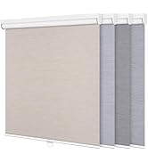 Amazon.com: Boolegon Light Filtering Roller Shades for Windows Linen ...