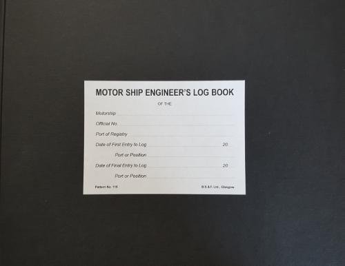 Motor Ship Engineer's Log Book: Patter no. 115 Six Months : Amazon.co ...
