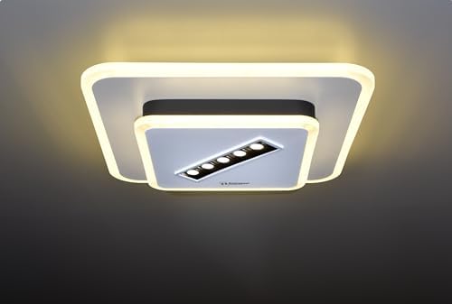 Buy CITRA M1357 8 light Square Modern LED Chandelier (Warm White, LxBxH ...