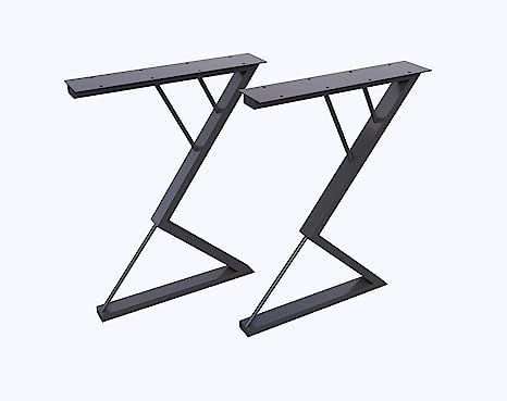 ZITONIOM 28 inch Metal Table Legs Heavy Duty Industrial Table Base ...