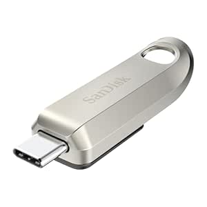SanDisk Ultra Luxe Type-C 64GB, USB 3.2 Gen 1, Flash Drive, Upto 400MB/s R, Pendrive, Metal, 5Y ...