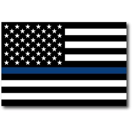 Amazon.com: Magnet Me Up Thin Blue Line Distressed Blue Lives Matter ...