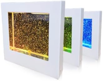 Playlearn Sensory Light 22cm Glitter Filled Square for Kids Sensory ...