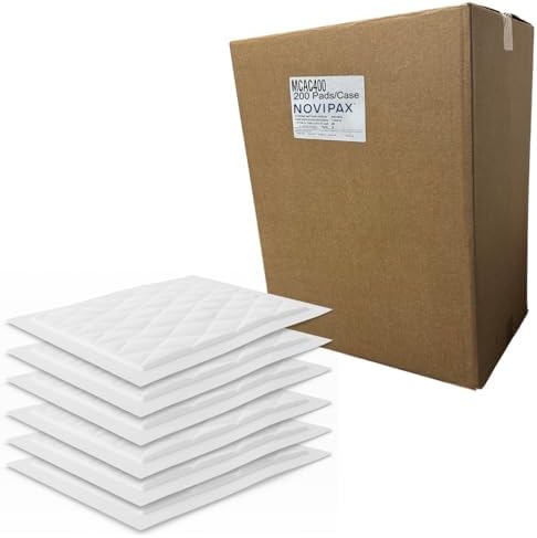 Amazon.com - Novipax Dri-Loc Food Prep Pads - 200 Individual, Single ...