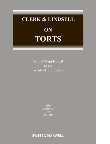 Clerk & Lindsell on Torts (2nd Supplement): Amazon.co.uk: Tettenborn ...