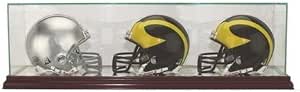 Amazon.com: Perfect Cases Glass Triple Mini Helmet Display Case with ...