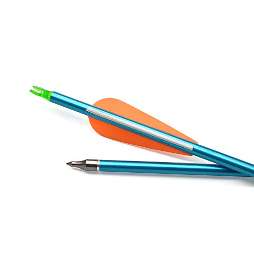 SHARROW 6/12pcs Archery Aluminum Arrows 30" Hunting Arrows Spine 500 ...