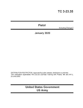 Amazon.com: Training Circular TC 3-23.35 Pistol Including Change 2 ...