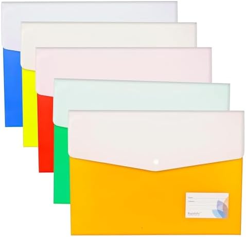 CAMPIO Double Pocket A4 Legal Document File Document Bag Plastic Folder ...