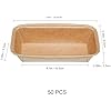 Amazon.com: Lxmxgk 50PCS Paper Loaf Pan, Rectangle Paper Loaf Pans for ...