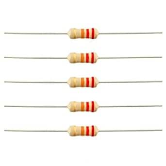 Insignia Labs - 22k Ohm Resistor (10Pcs) - 22k Ohm 1/4w (0.25 Watt) ±5% ...