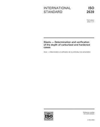ISO 2639:2002, Steels - Determination and verification of the depth of ...