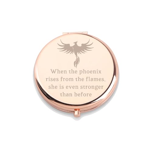 WUSUANED Inspirational Quote Gift Phoenix Rising Makeup Mirror - Want ...