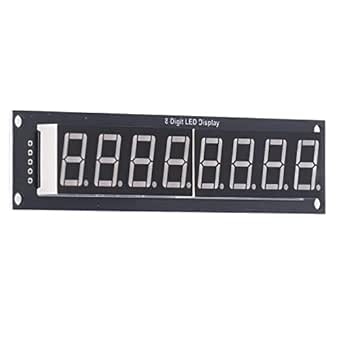 LED Display Board, Digital Tube Display Module 5V 8 Digit 7 Segment 74HC595 Drive Chip Yellow ...