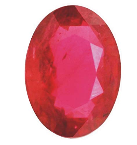 Buy Tejvij And Sons 10 ratti Ruby Stone Big chuni Stone Original ...