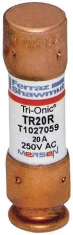 Ferraz Shamwut/Mersen TR-20R, 20 Amp (20A) 250V Fusetron Dual Element ...