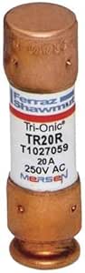 Ferraz Shamwut/Mersen TR-20R, 20 Amp (20A) 250V Fusetron Dual Element ...
