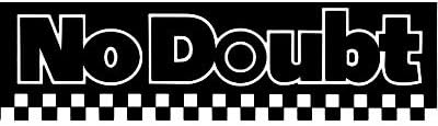 Amazon.com - NO DOUBT CHECKERED BAND WHITE LOGO VINYL DECAL STICKER ...