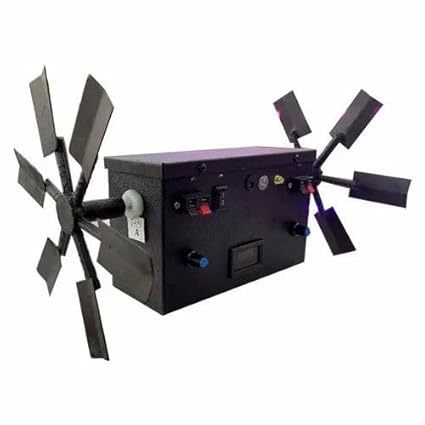 SRS Black Fanwheel Cold Pyro Machine System with 12 Cold fire : Amazon ...