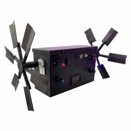 SRS Black Fanwheel Cold Pyro Machine System with 12 Cold fire : Amazon ...