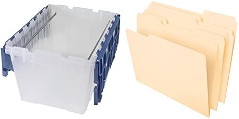 Amazon.com: Akro-Mils 12 Gallon KeepBox File Box Plastic Stackable ...