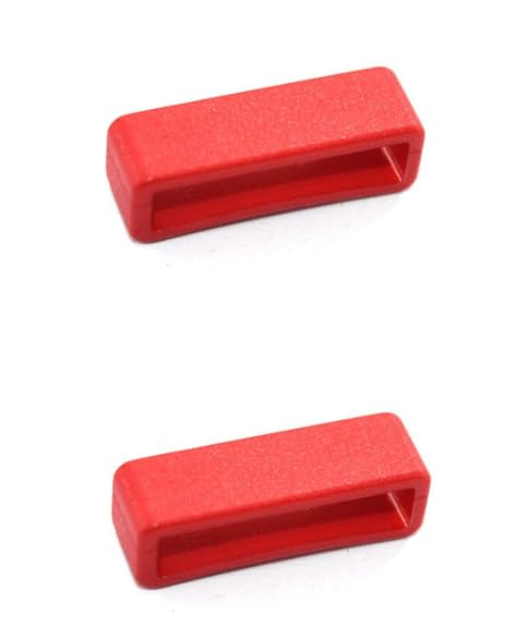 SBWC Red 20mm Silicone rubber watch strap watch band loop/runner ...