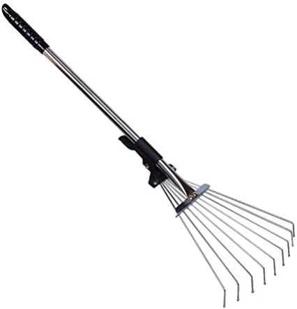 Amazon.com : TABOR TOOLS Adjustable Metal Rake - Collapsible ...